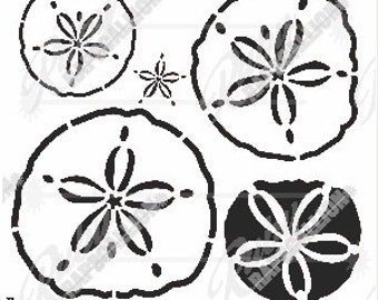 Sand Dollar Stencil - Etsy