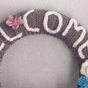 Wreath - Welcome Flowers - Pattern - Etsy