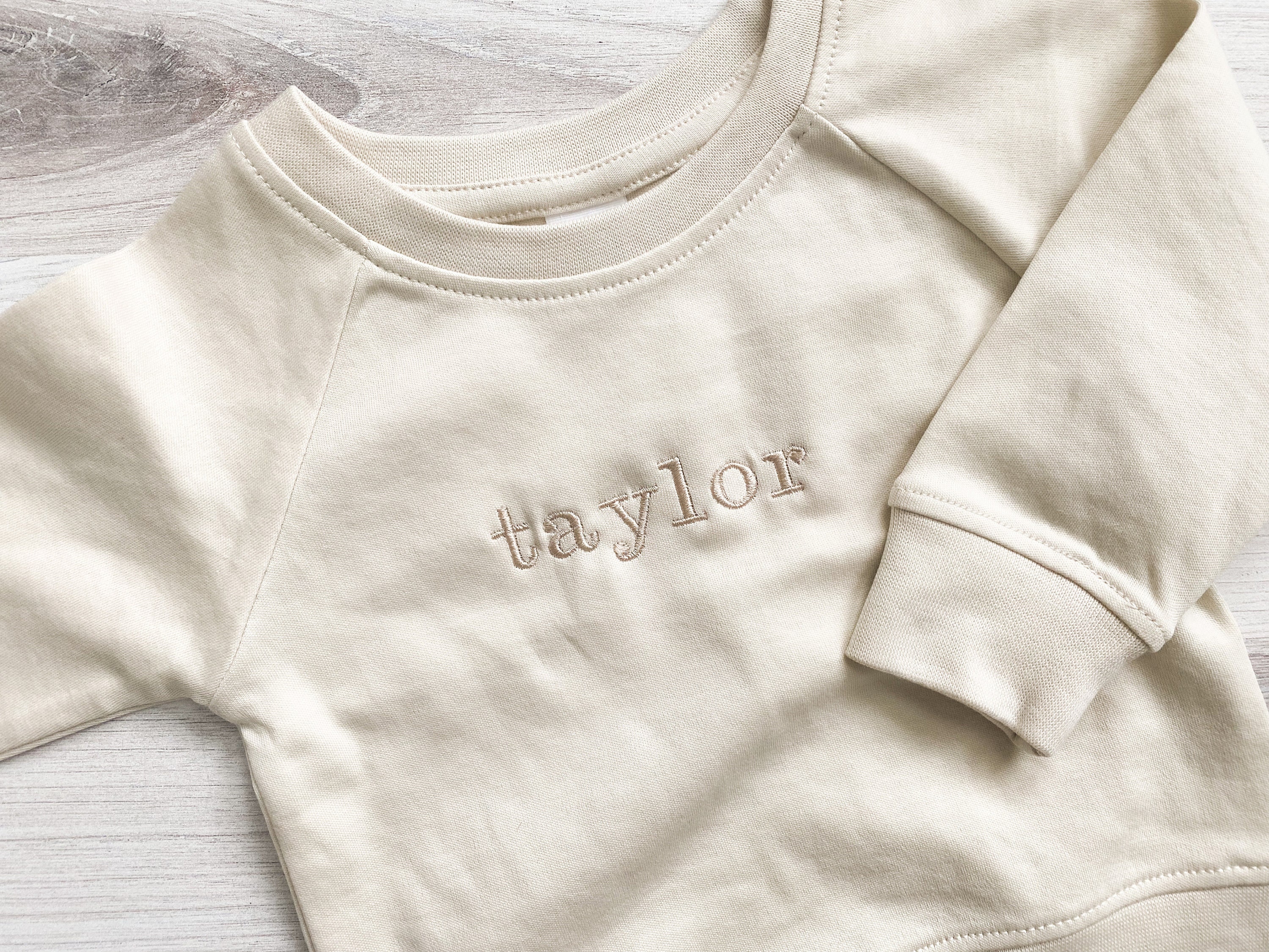 Rose Custom Name Embroidered Crewneck Embroidered Shirt | Etsy