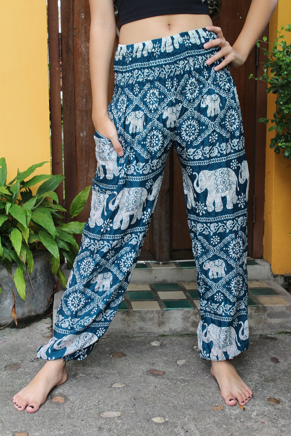 Hippie Clothing Bohemian Pants Harem Boho Styles Elephant Wild Pattern ...