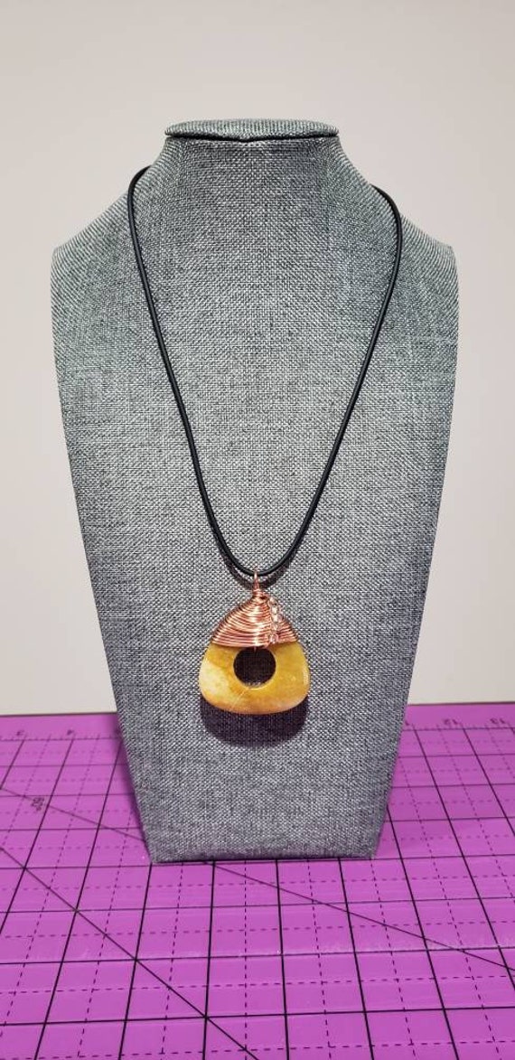 Pineapple Calcite Triangle Wire Wrapped Semi-precious - Etsy UK