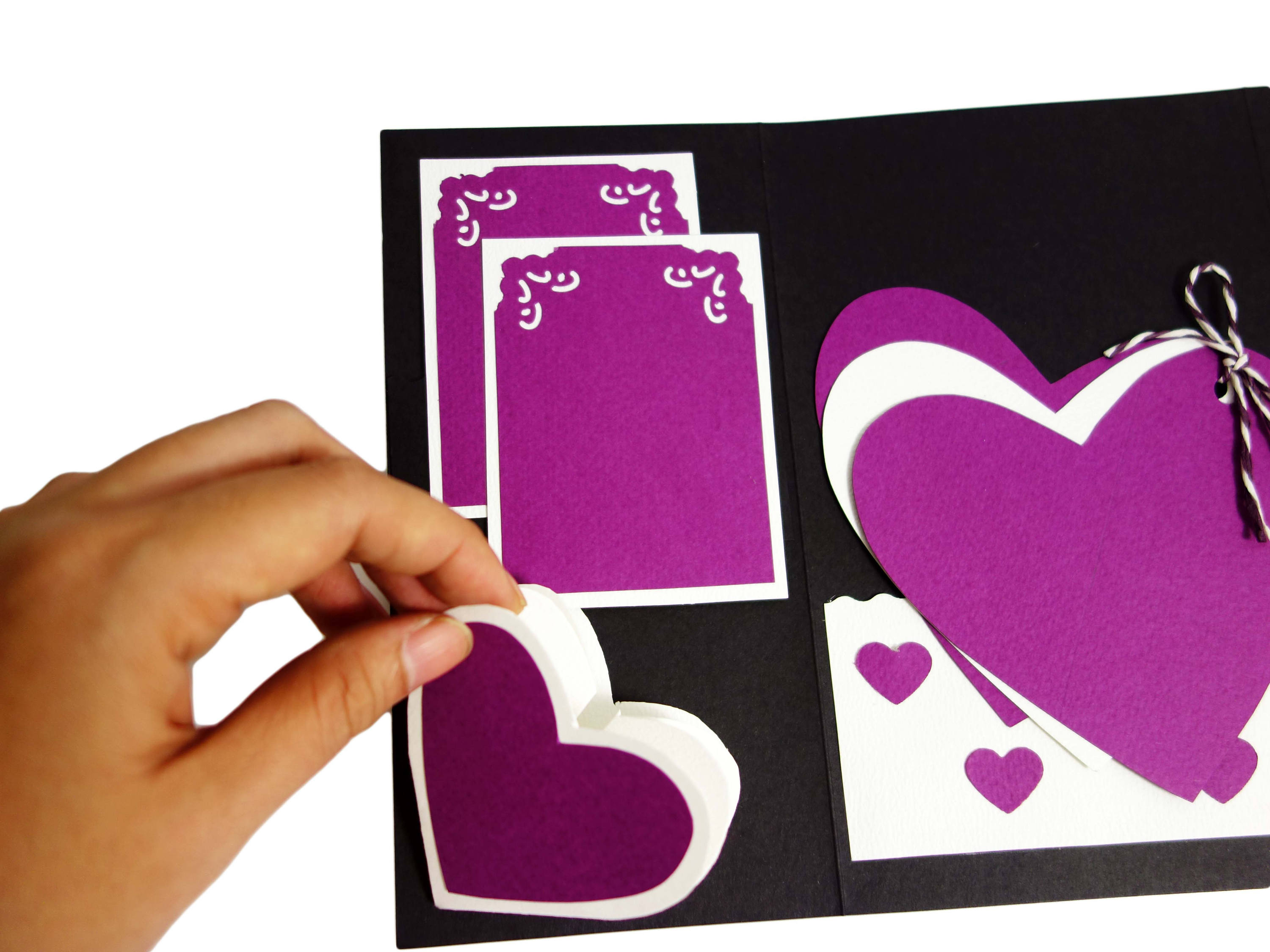 Heart Scrapbook Exploding/explosion Card Photo Album-vintage - Etsy