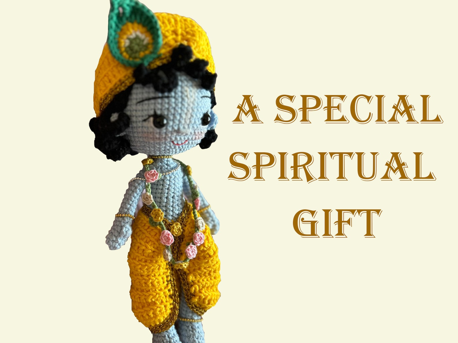 Krishna Doll, Krishna Statue, Amigurumi Krishna Doll, Unique Religion ...