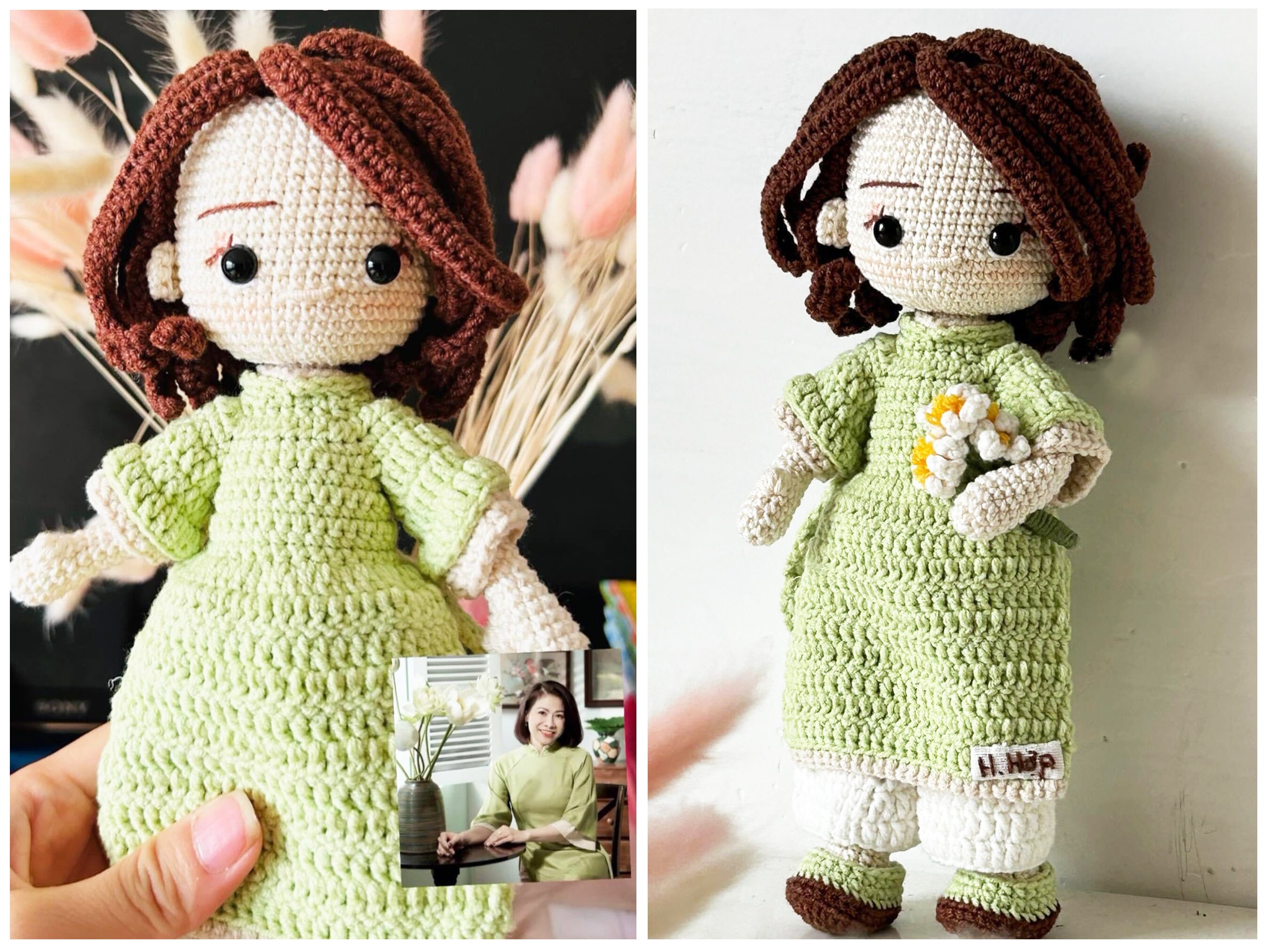 Look Alike Doll, Completed Base Doll Crochet, Custom Crochet Dolls From ...