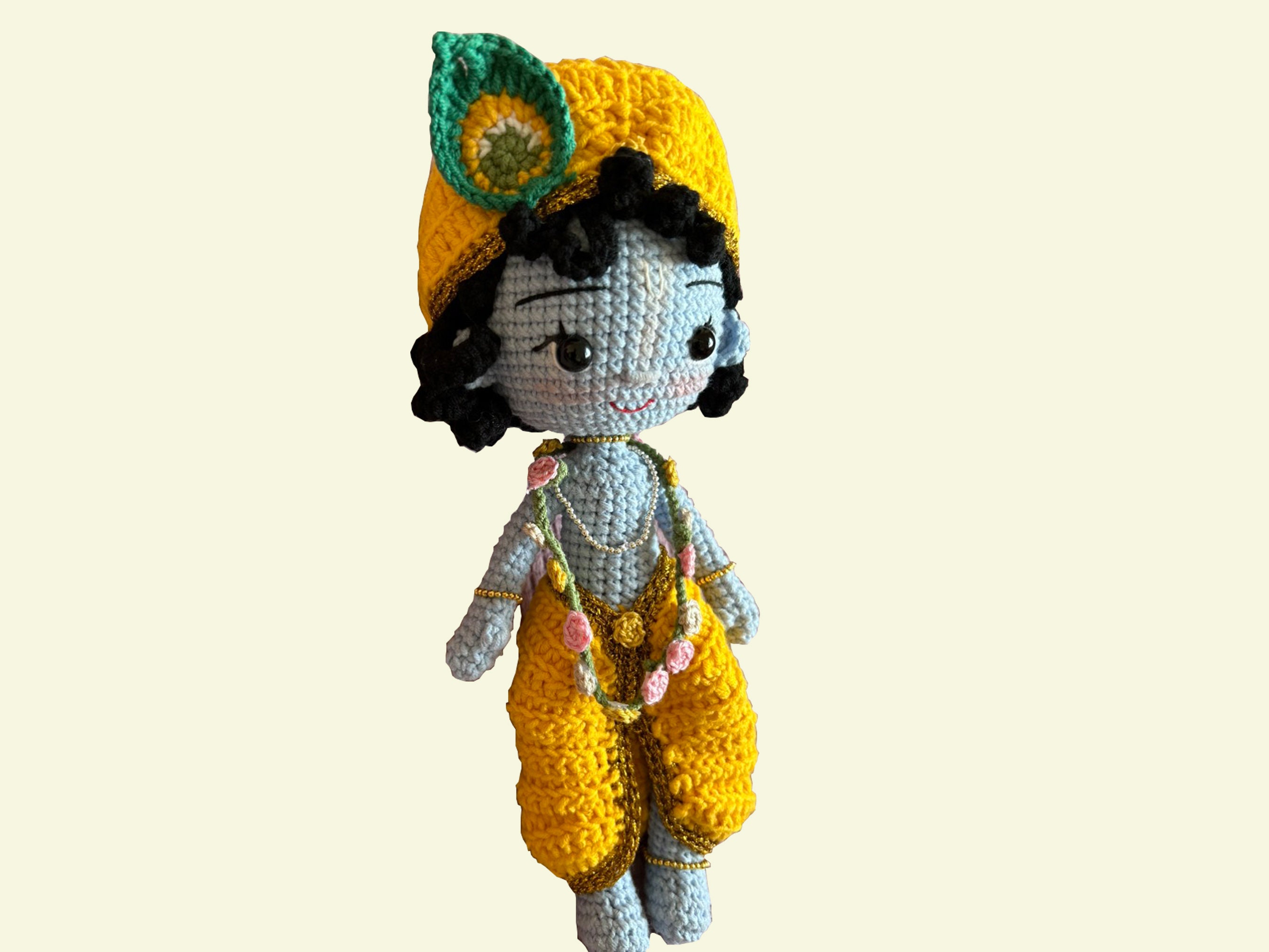 Krishna Doll, Krishna Statue, Amigurumi Krishna Doll, Unique Religion ...