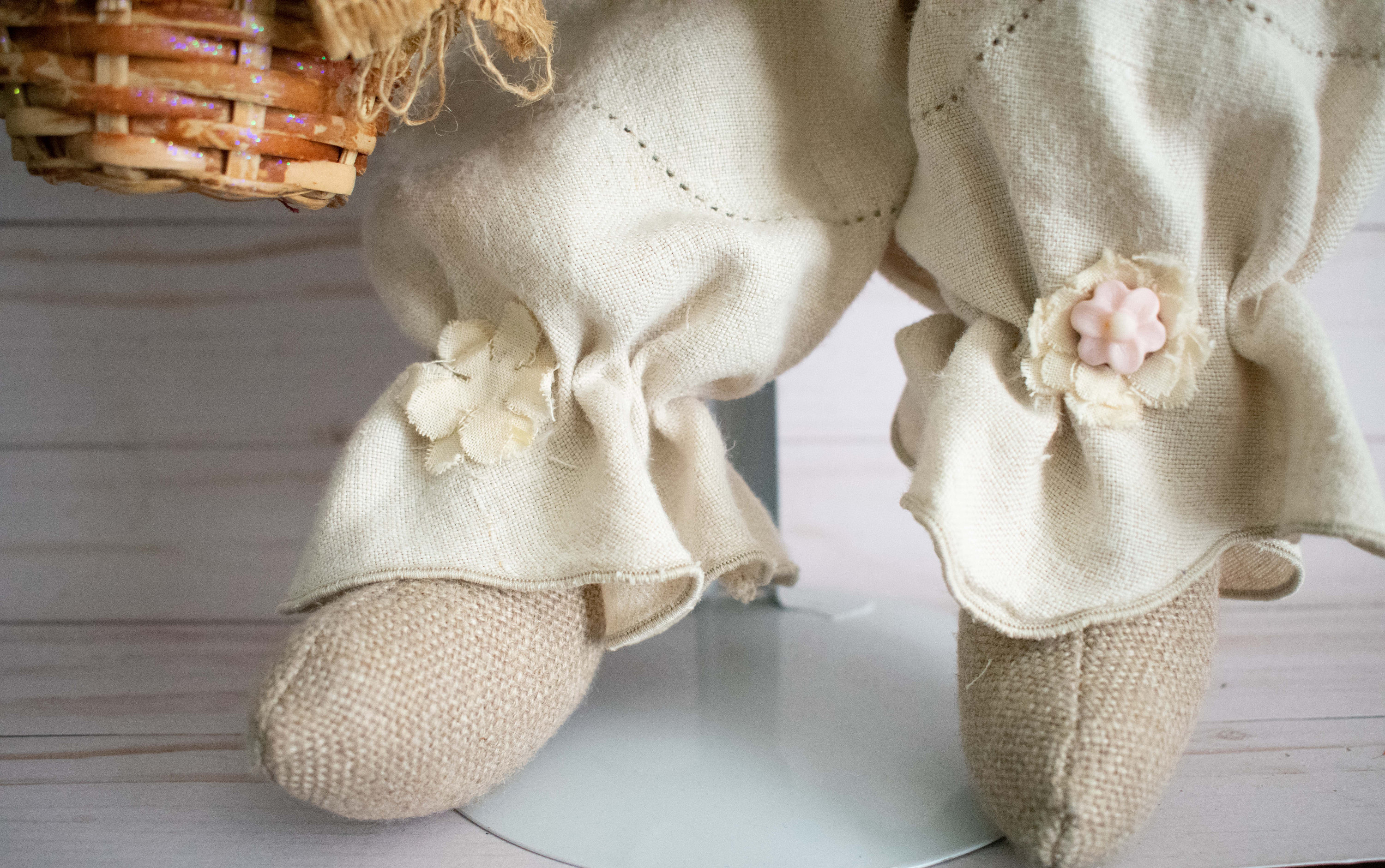 Hand Sewn Vintage Fabric Bunny Doll - Etsy