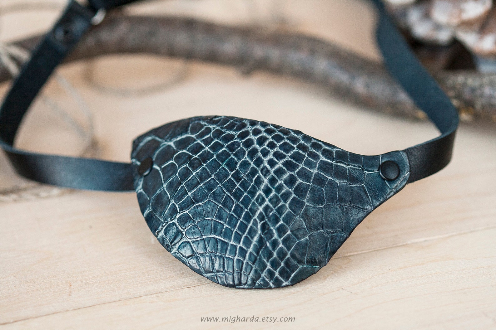 Dragon Leather Eye Patch Snake Eye Patch Man Eye Patch | Etsy