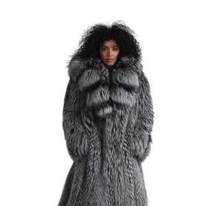 Silver Fox Fur Jacket Fox Fur Jacket Fox Fur Coat Silver Fox Jacket ...