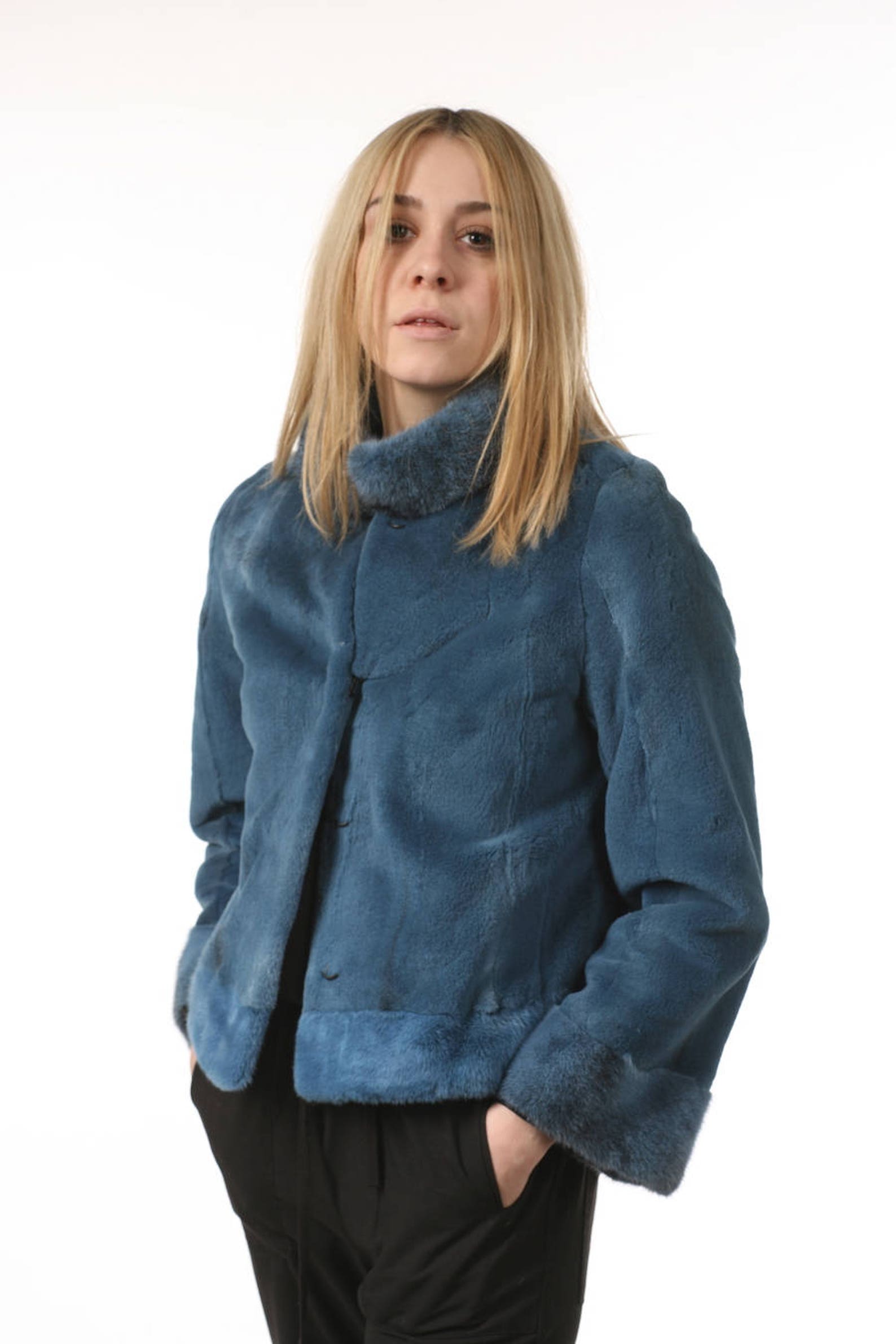 Blue Mink Fur Coat Fur Coat Blue Mink Coat Luxury Fur - Etsy