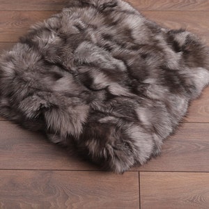 Blue Frost Fox Fur Blanket Luxury Bedding Blue Frost Fox Blanket Animal ...