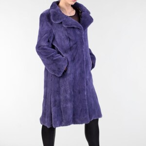 Luxury Gift Purple Mink Fur Coat Mink Full Skin SEMELE - Etsy