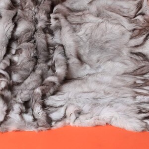 Blue Halfskins Fox Fur Blanket Luxury Bedding Blue Fox Blanket Animal ...