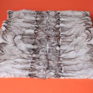 Blue Halfskins Fox Fur Blanket Luxury Bedding Blue Fox Blanket Animal ...