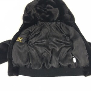 Men's Black Mink Fur Bomber Jacket Hooded - Etsy