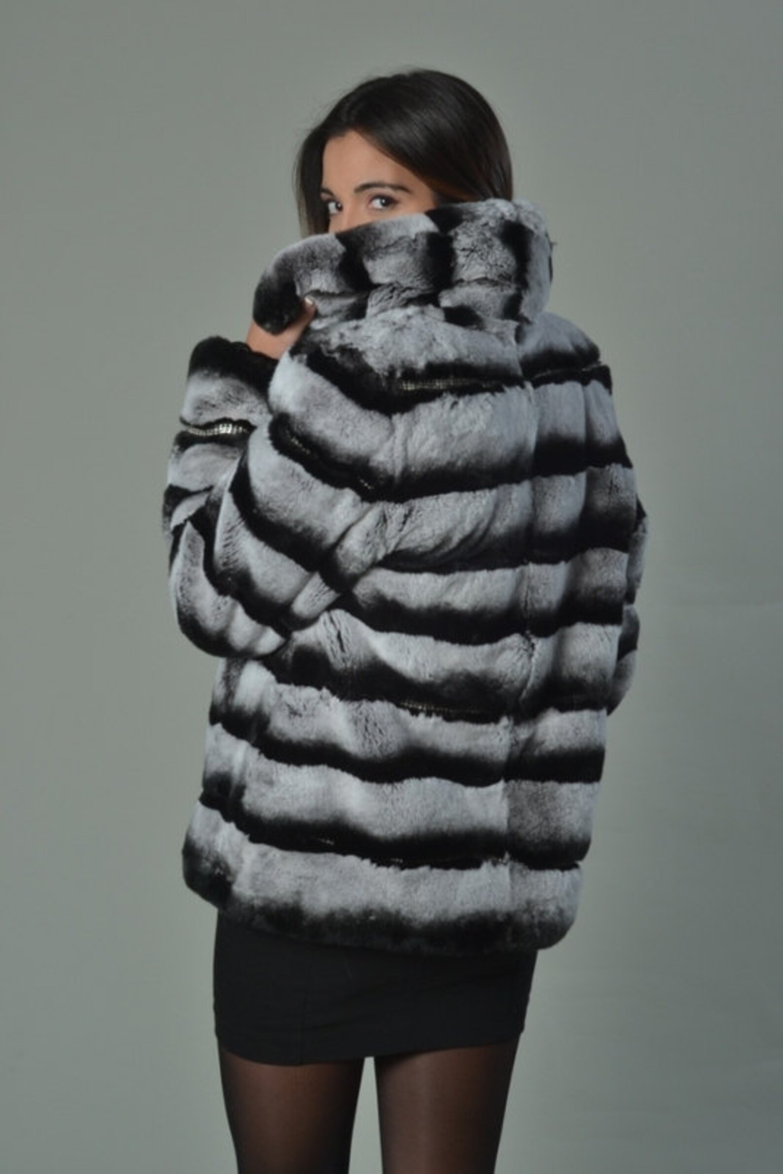 Luxury Gift Rex Rabbit Fur Coat Fur Jacket Wedding or - Etsy