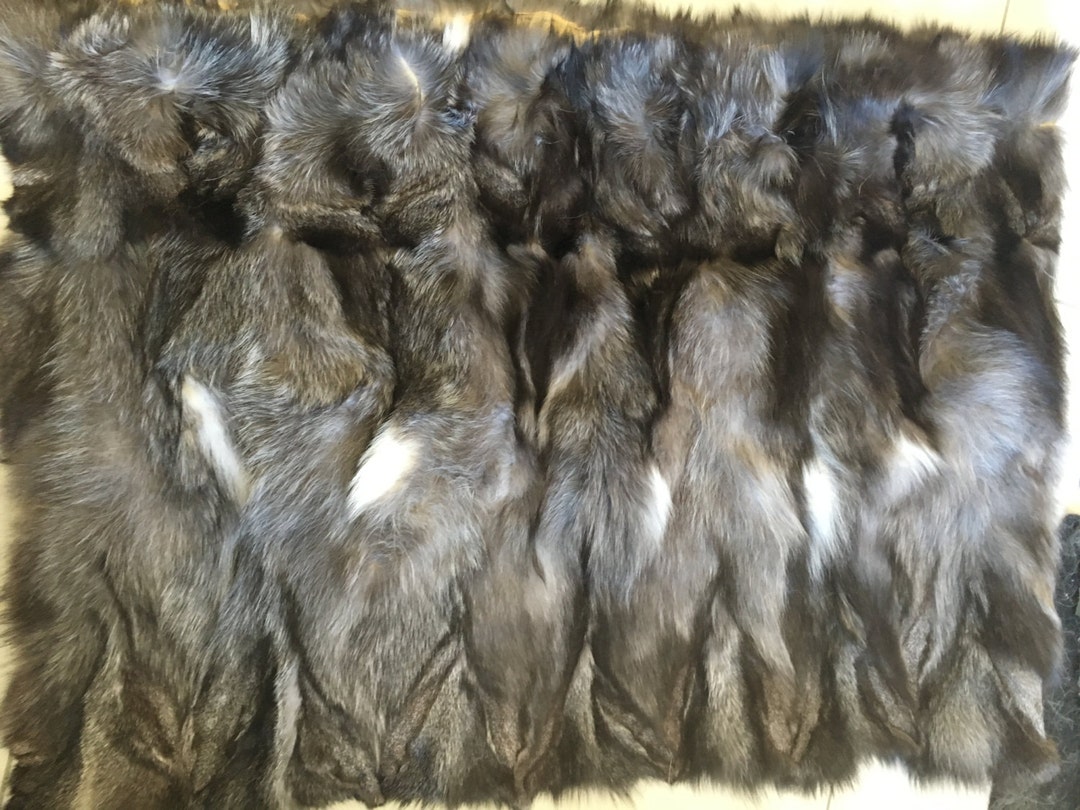 Blue Frost Fox Sectional Fur Plate - Etsy
