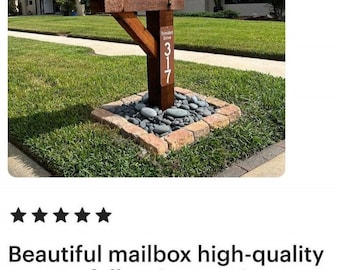 Custom Cedar=tone Mailbox Post With Tree & Birds Design - Etsy