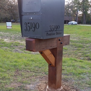Custom 6x6 Cedar Mailbox Post. - Etsy