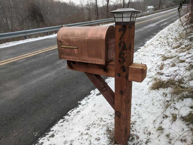 Rustic Custom 6x6 Cedar Mailbox Post. - Etsy