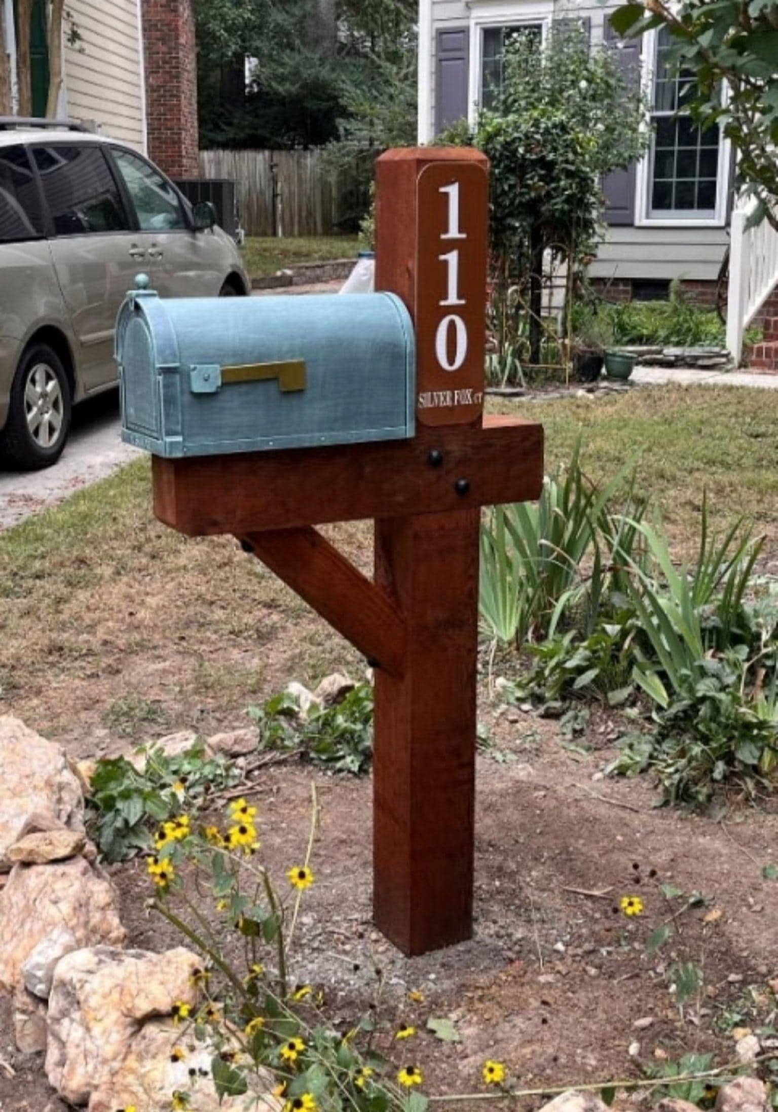 Rustic Custom 6x6 Cedar Mailbox Post. - Etsy