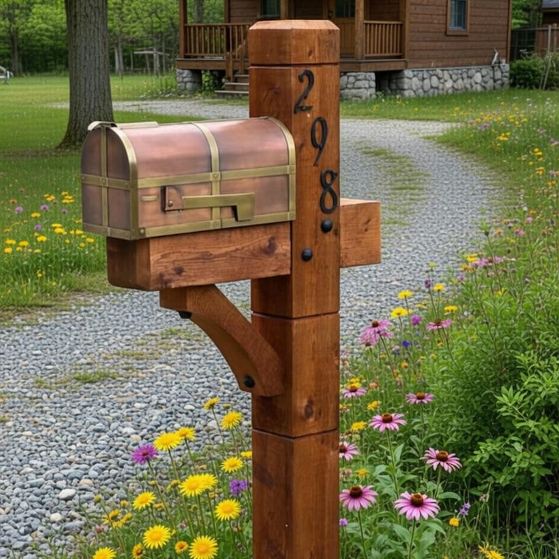 Cedar Mailbox - Etsy