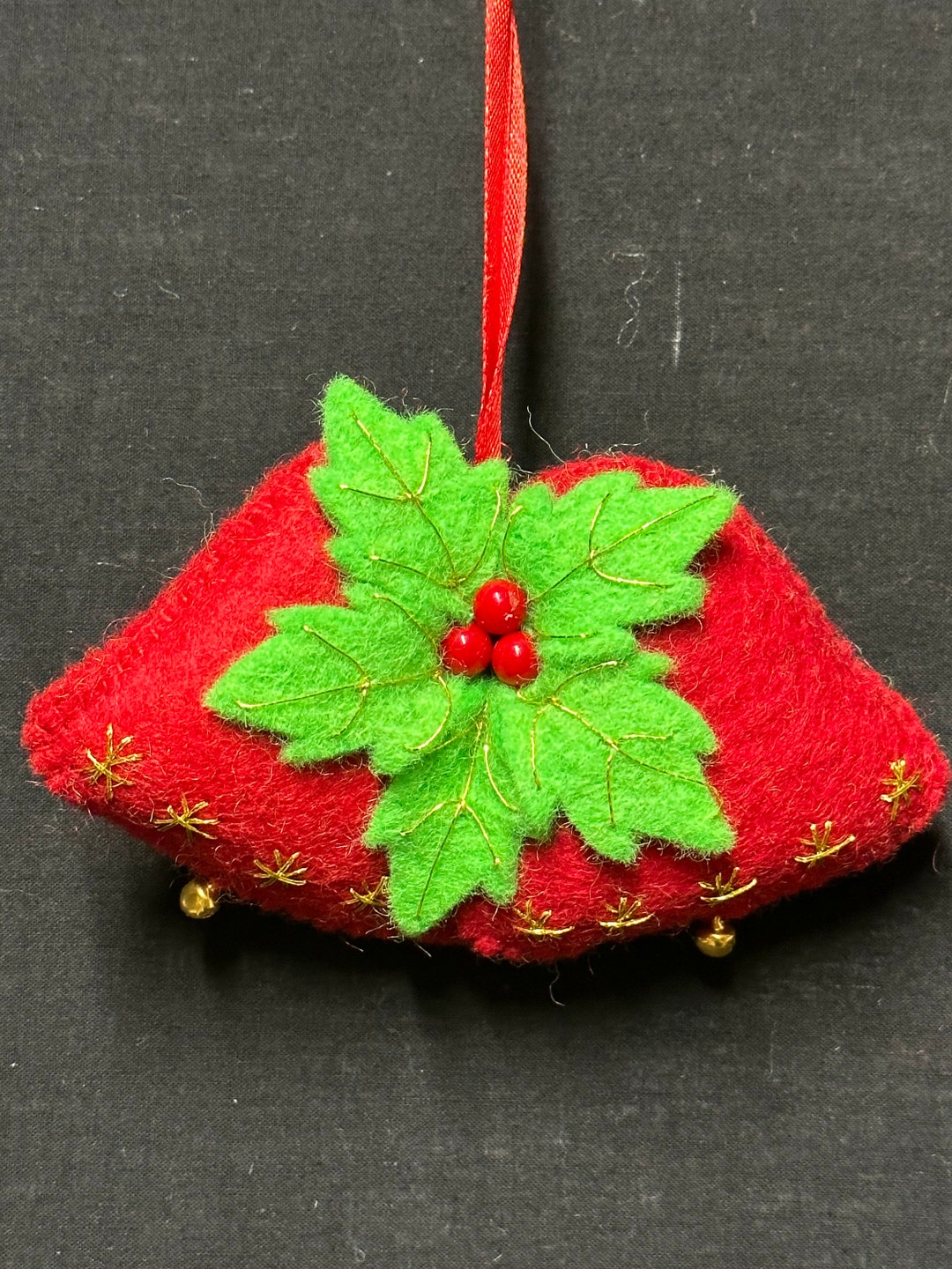 Handmade Felt Christmas Bell Decorations - Etsy