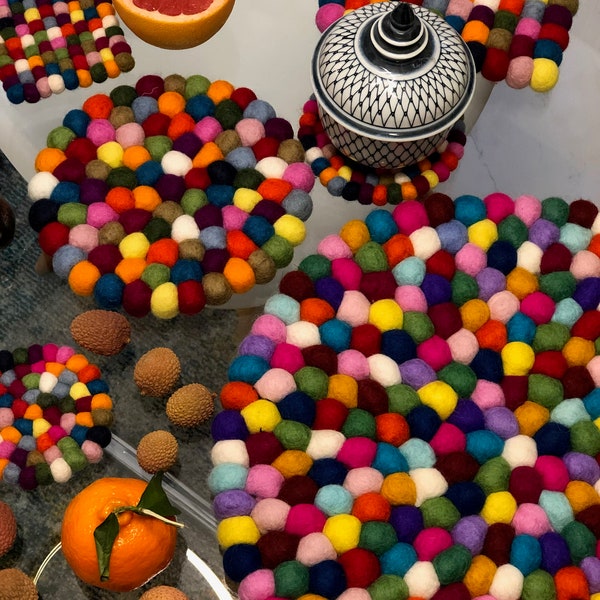 Felt Coasters - Etsy