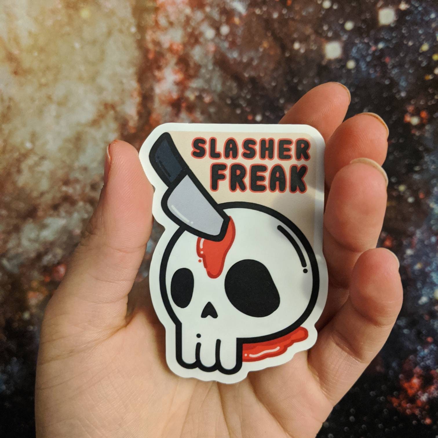 Slasher Freak Vinyl Sticker | Etsy