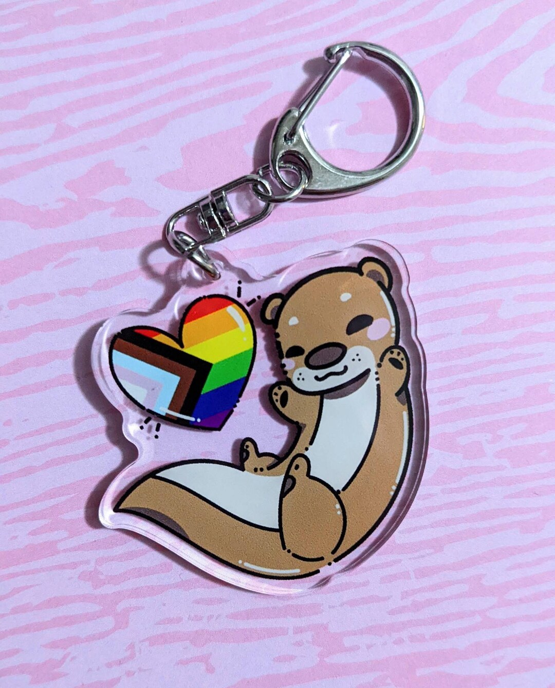 Pride Otter 2in Double Sided Acrylic Charm - Etsy