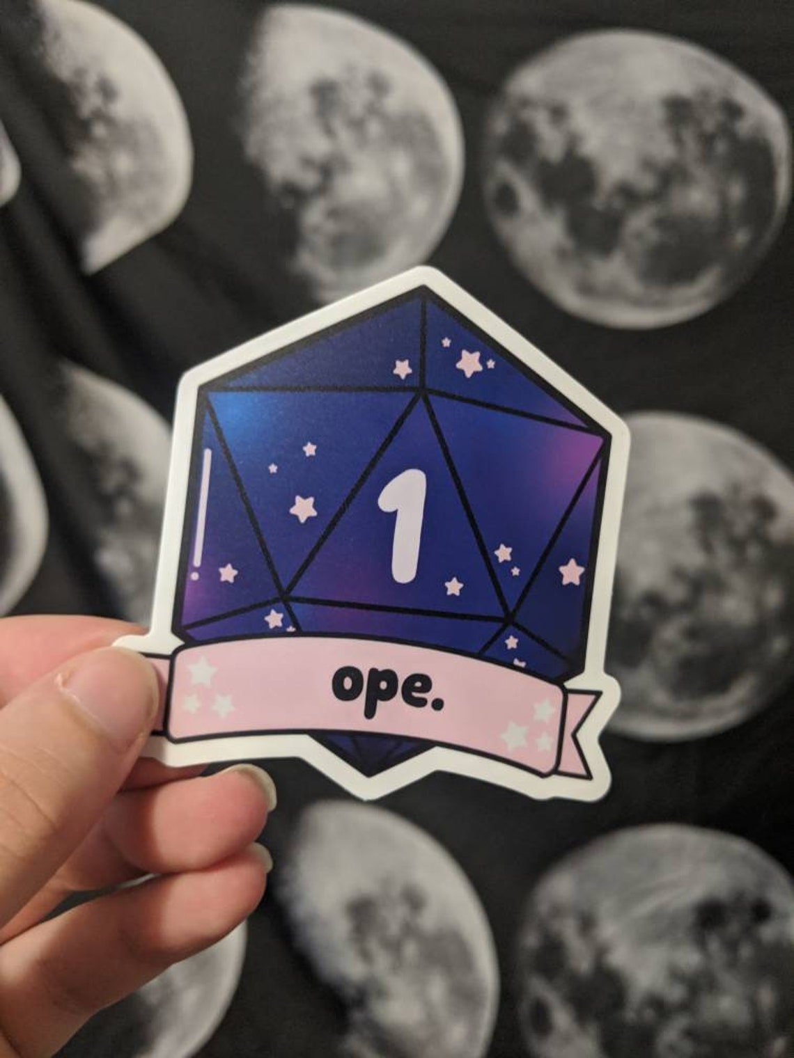 D20 DND OPE Crit Fail 2inch Acrylic Charm and 3inch Vinyl - Etsy
