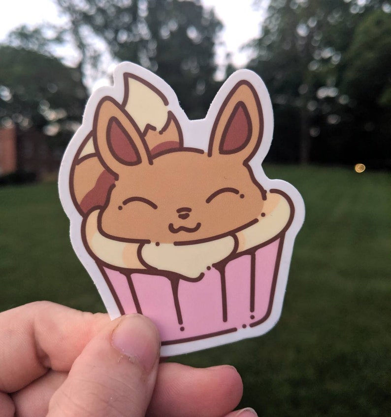 Pokemon Cupcake Stickers - Etsy