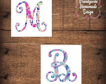 Paisley Monogram Decal Car Decal Vinyl Decal Yeti Decal | Etsy