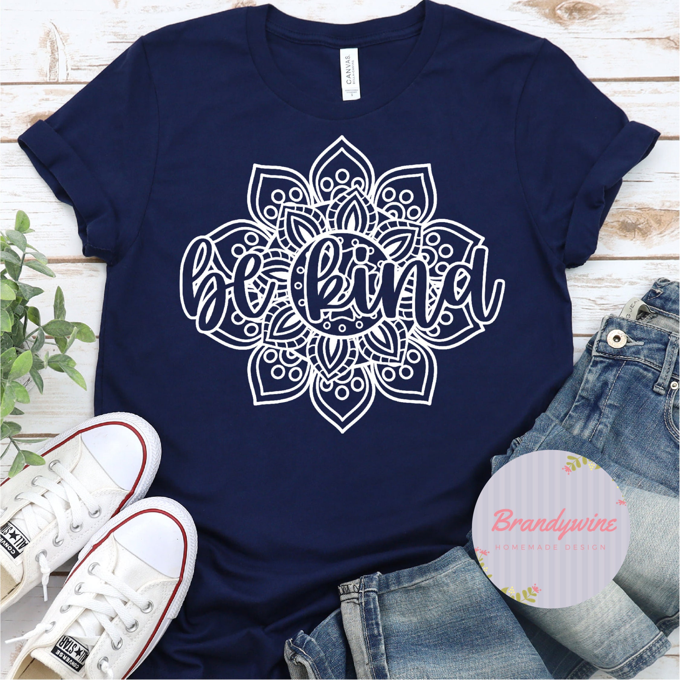 Be Kind Mandala Shirt Inspirational Shirt Shirt for Women - Etsy