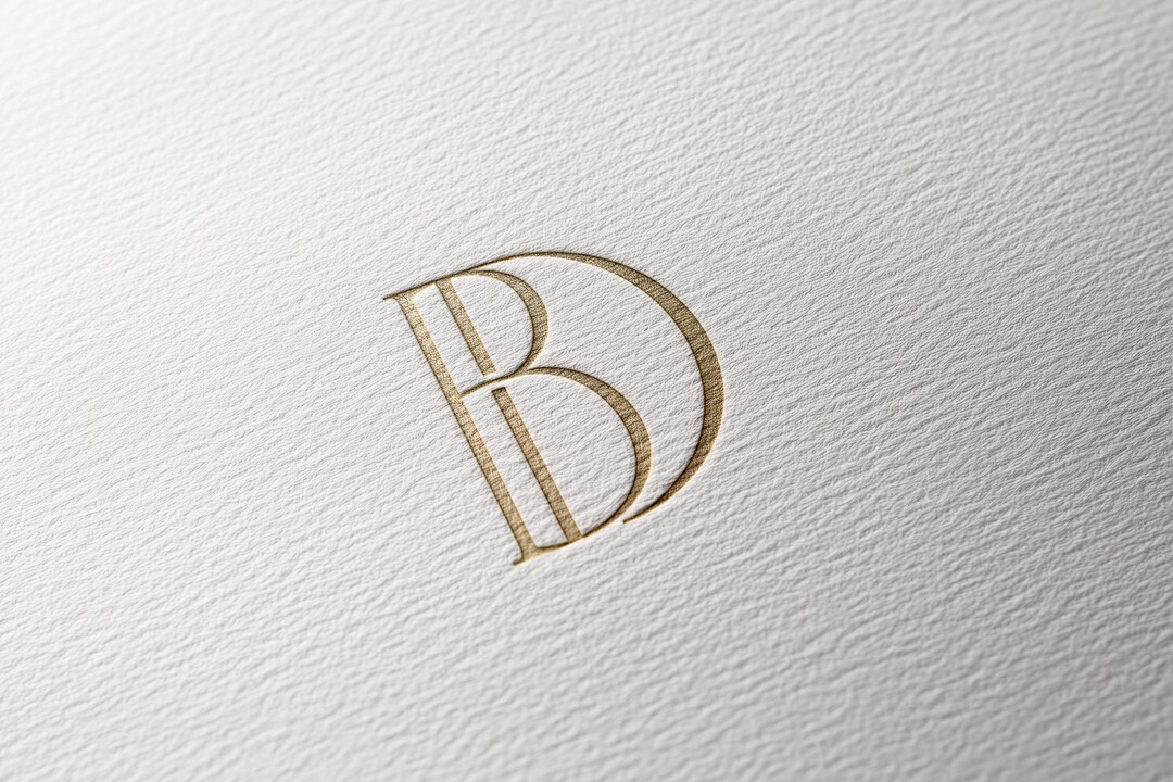 BD | Contemporary Wedding Monogram, Modern Monogram, Wedding Initials ...