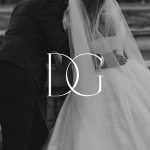 DG | Contemporary Wedding Monogram, Modern Monogram, Wedding Initials ...