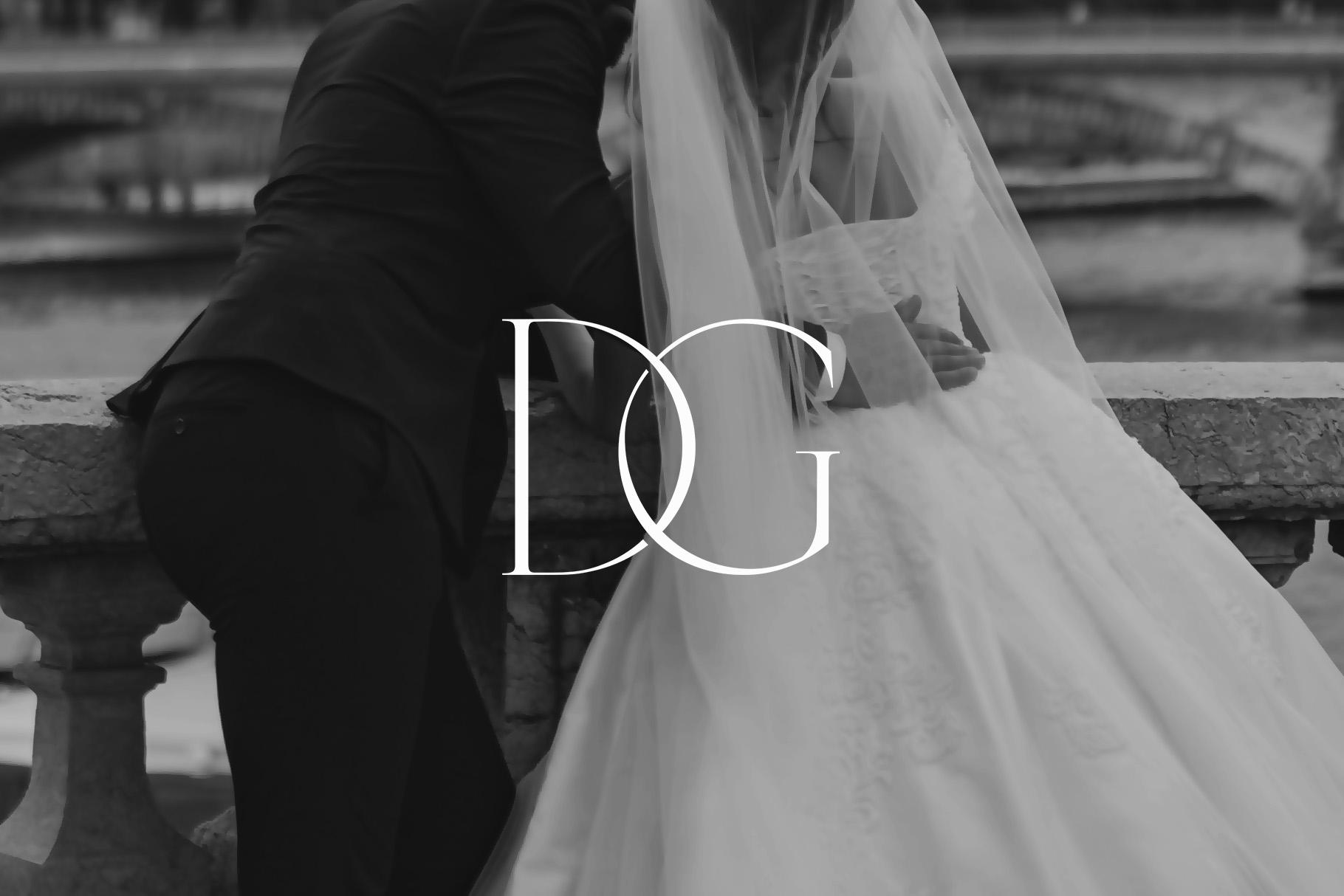 DG | Contemporary Wedding Monogram, Modern Monogram, Wedding Initials ...