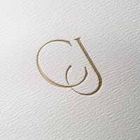 2 Letters Monogram CJ • Cj Logo • INSTANT Download • CJ Wedding ...