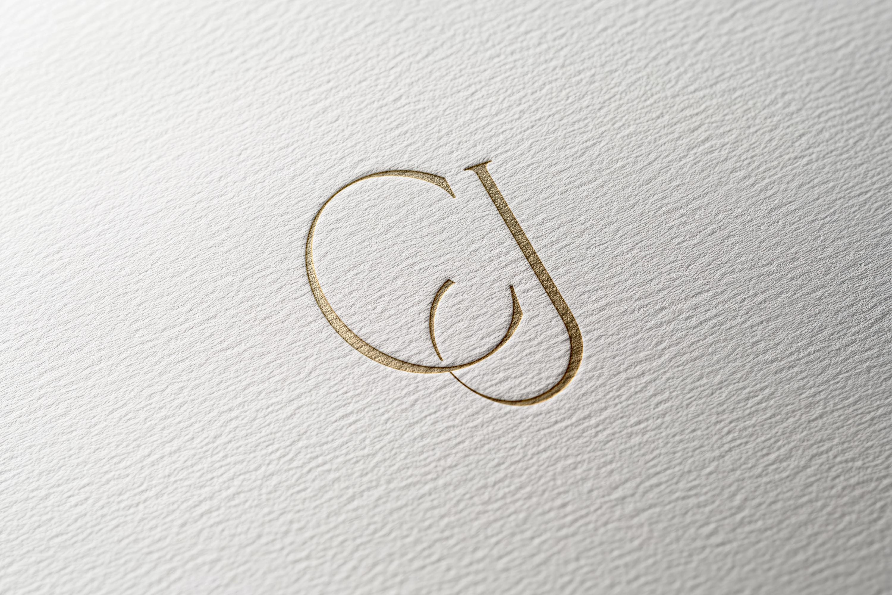 CJ | Contemporary Wedding Monogram, Modern Monogram, Wedding Initials ...