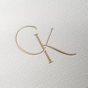 CK | Contemporary Wedding Monogram, Modern Monogram, Wedding Initials ...
