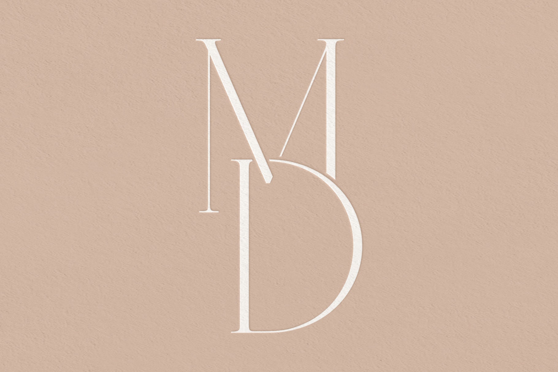MD Contemporary Wedding Monogram, Modern Monogram, Wedding Initials ...