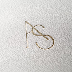 AS | Contemporary Wedding Monogram, Modern Monogram, Wedding Initials ...