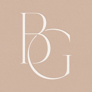 BG | Contemporary Wedding Monogram, Modern Monogram, Wedding Initials ...