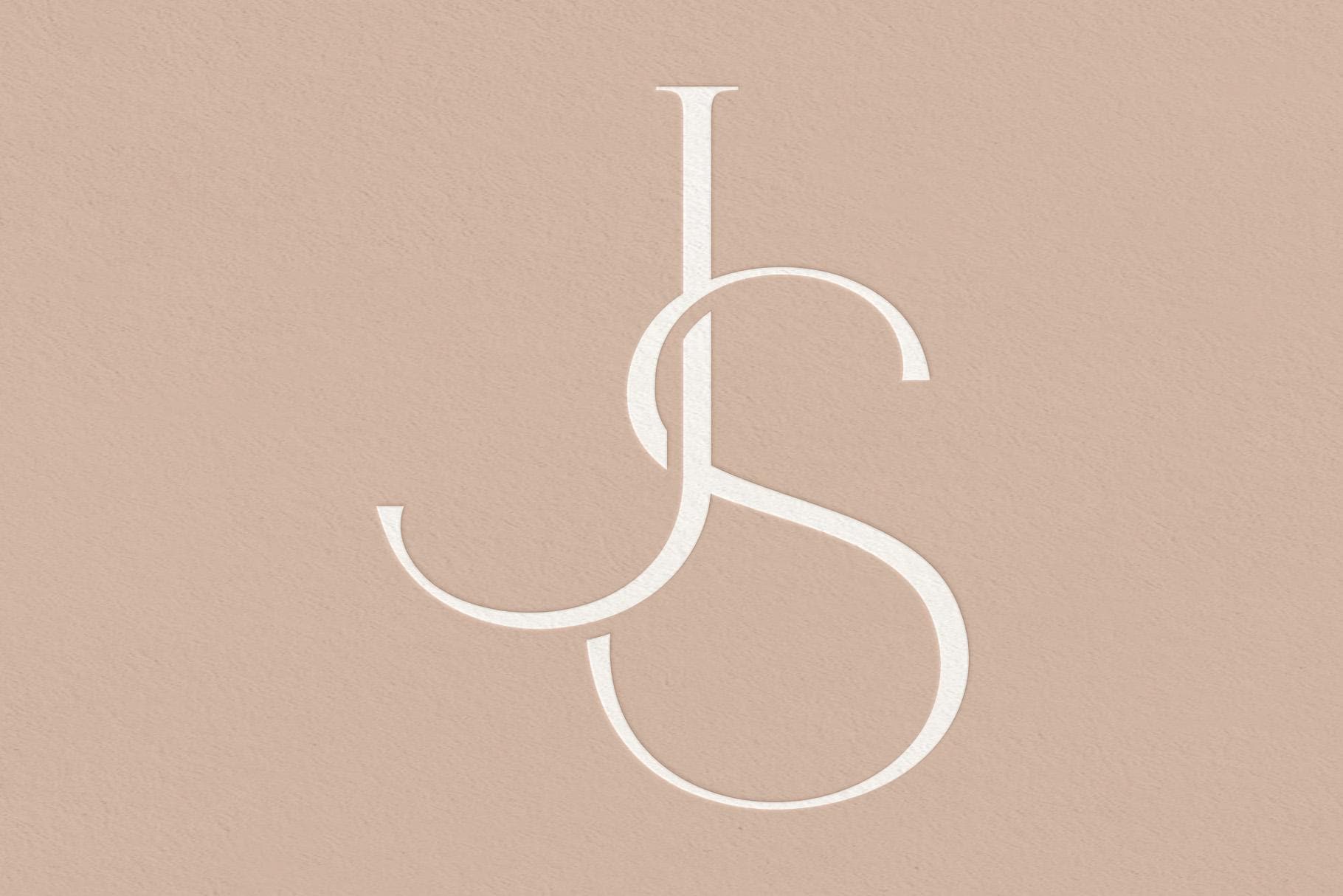 Contemporary Wedding Monogram, Modern Monogram, Wedding Initials ...