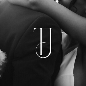 TJ | Contemporary Wedding Monogram, Modern Monogram, Wedding Initials ...