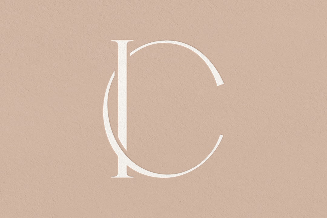 IC | Contemporary Wedding Monogram, Modern Monogram, Wedding Initials ...