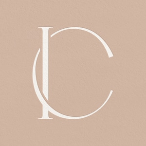 IC | Contemporary Wedding Monogram, Modern Monogram, Wedding Initials ...
