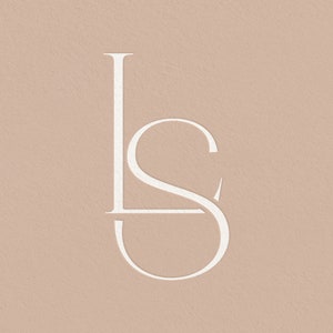 LS | Contemporary Wedding Monogram, Modern Monogram, Wedding Initials ...