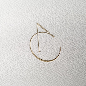 AC | Contemporary Wedding Monogram, Modern Monogram, Wedding Initials ...