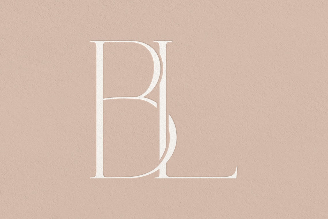 BL | Contemporary Wedding Monogram, Modern Monogram, Wedding Initials ...