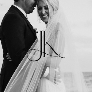 JK | Contemporary Wedding Monogram, Modern Monogram, Wedding Initials ...